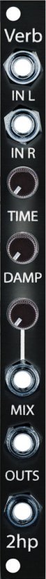 2hp Verb Black – Detroit Modular