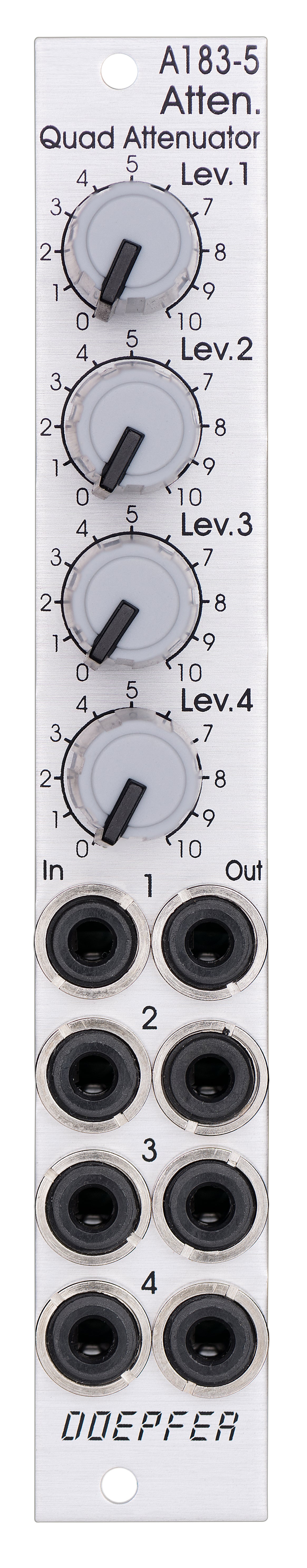 Doepfer A-183-5 Passive Quad Attenuator – Detroit Modular