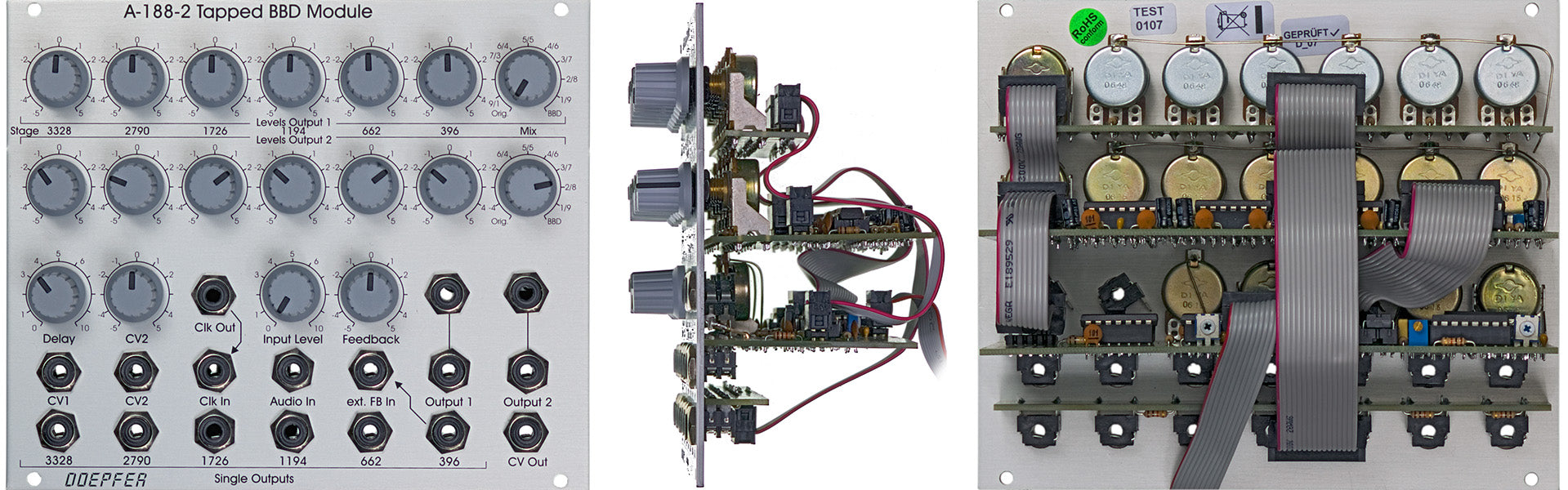 Doepfer A-188-2 Tapped BBD Delay Module – Detroit Modular