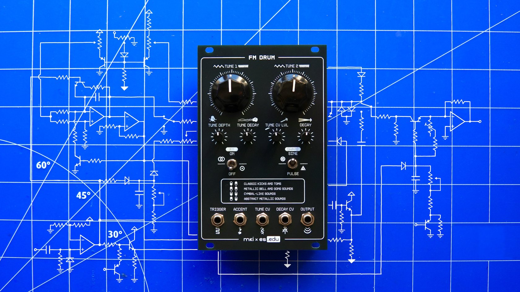 ERICA SYNTHS EDU DIY FM DRUM – Detroit Modular