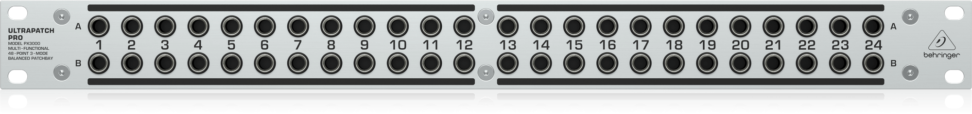 Behringer PX3000 Balanced Ultra Patch Pro Patch Bay – Detroit Modular