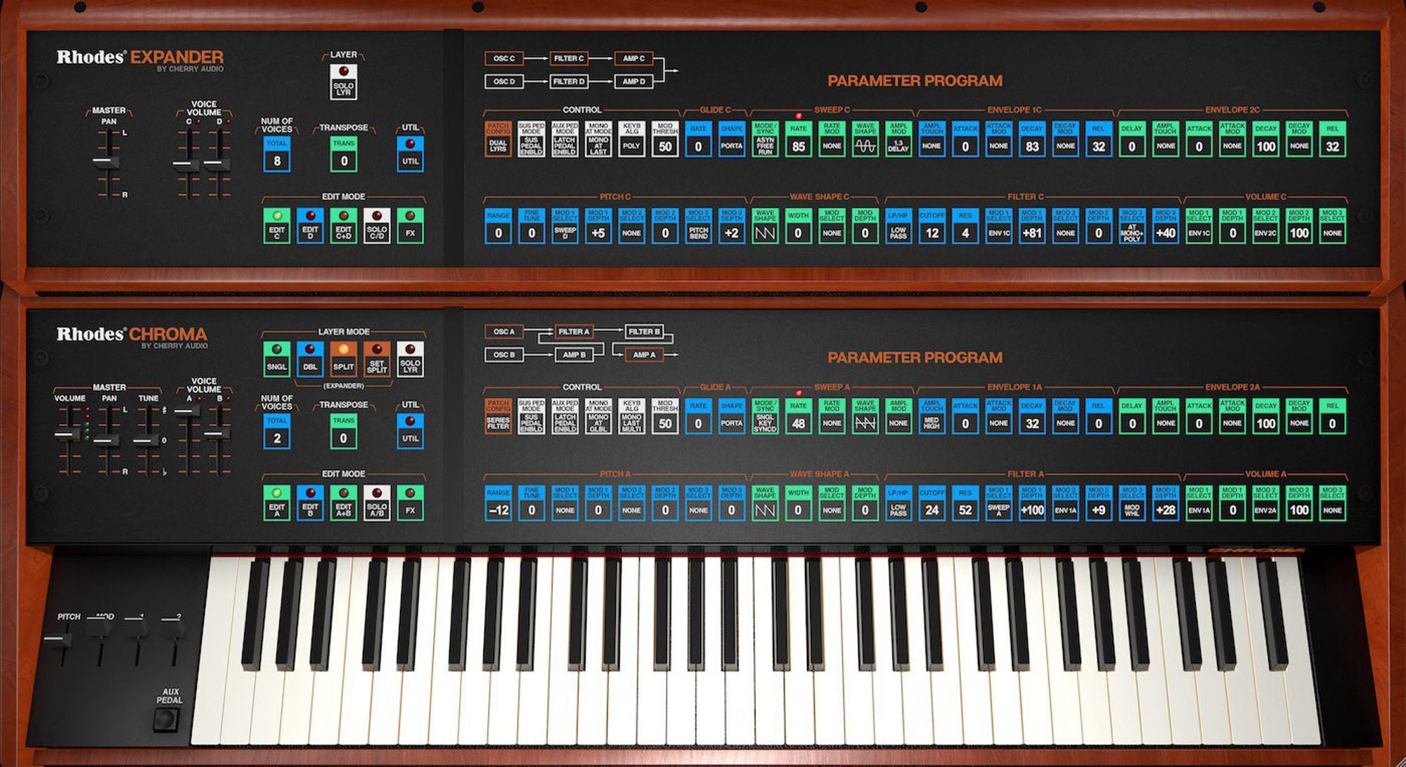 CHERRY AUDIO RHODES CHROMA – Detroit Modular