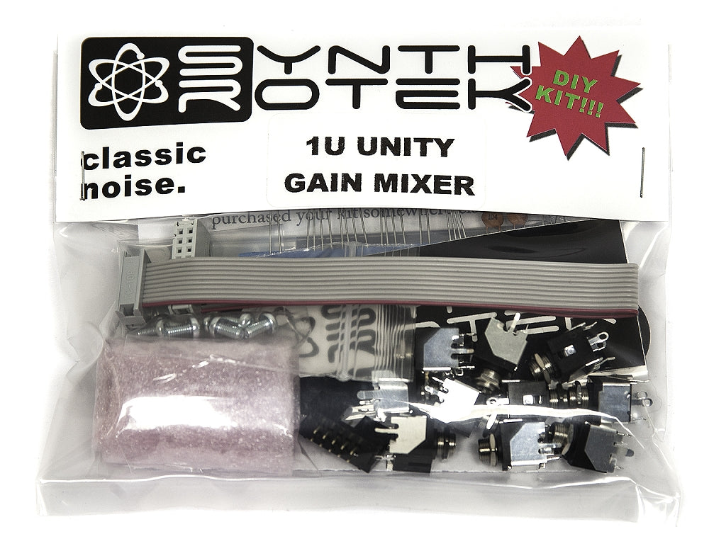 Synthrotek 1u Unity Gain Mixer DIY Kit – Detroit Modular