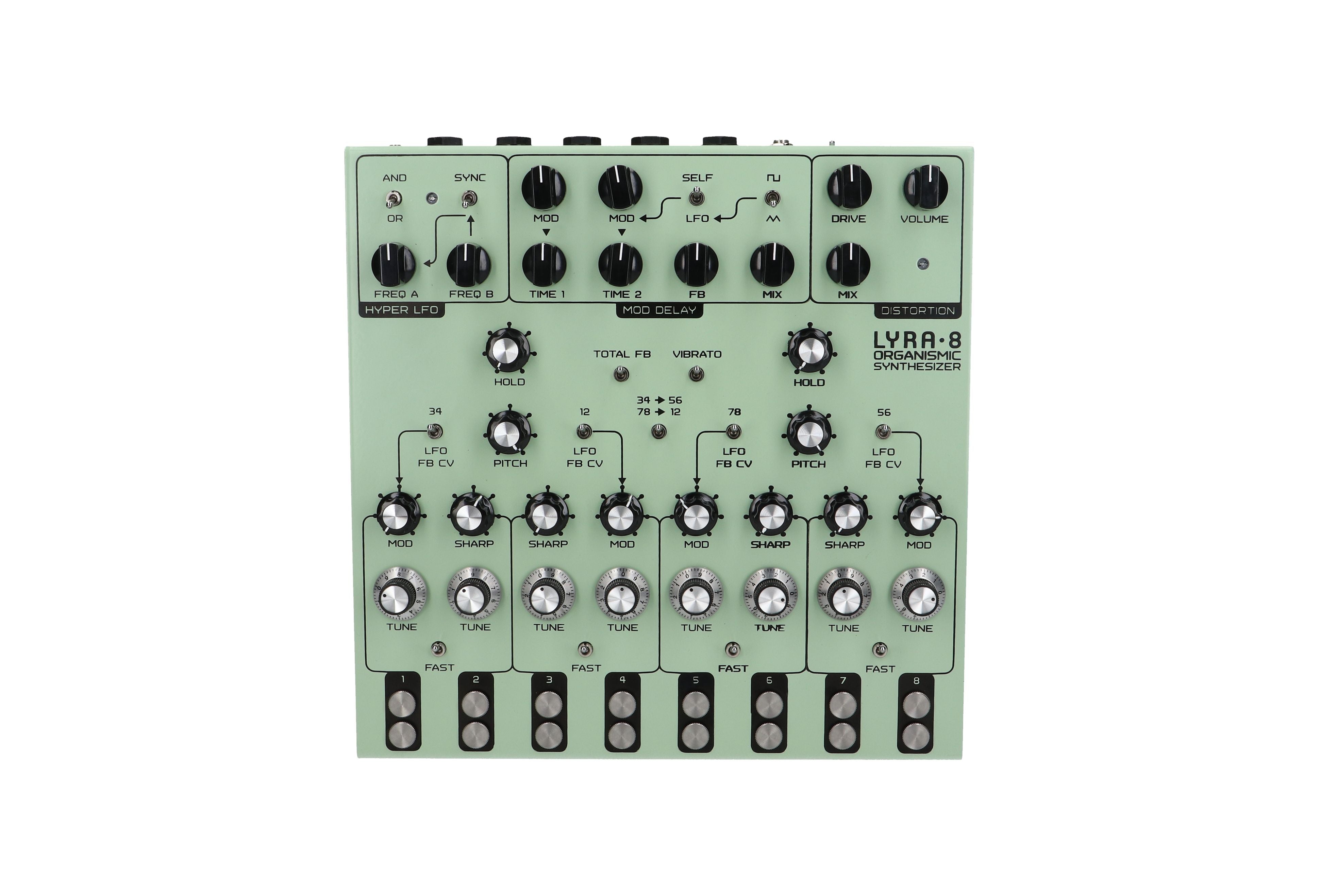 SOMA Laboratory Lyra-8 Organismic Drone Synth Green Used – Detroit Modular